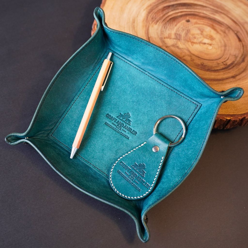 Handmade Leather Valet Trays | Ideal for Organizing Essentials