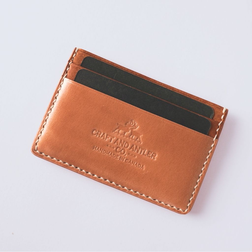 Natural Shell Cordovan Card Holder - Craft and Antler Co